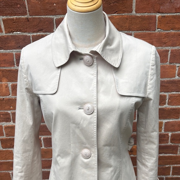 Cinzia Rocca Icons | Jackets & Coats | Cinzia Rocca Cream Trench Coat ...